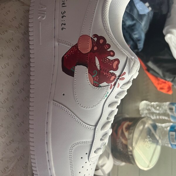 Custom Sneakers, Nike Air Force 1 Butterfly, Espresso, Taupe Brown ...