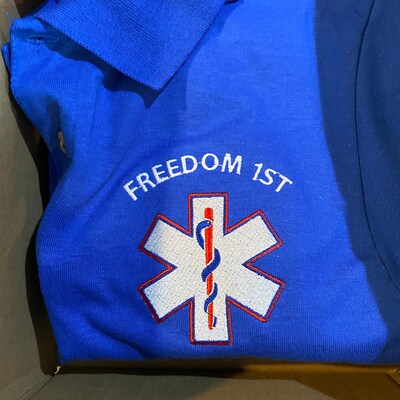 Star of Life Embroidery Design, Star of Life Paramedic Embroidery ...