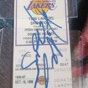 Tupac Shakur Last Autograph Replica Mike Tyson Vs.bruce Seldon Fight ...