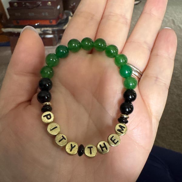 Pity Them Bead Bracelet, Red Rising Victra Bracelet, Fantasy Book Gift ...