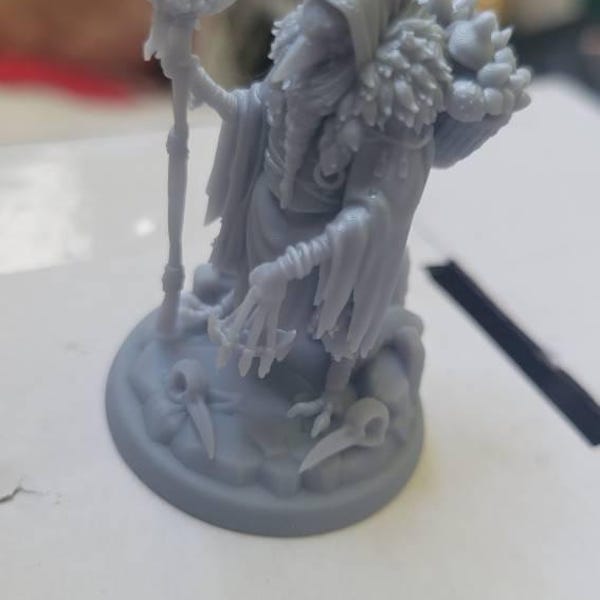 Scythe Warlock - Female Elf Witch - Necromancer Woman - Dnd Mini - Etsy