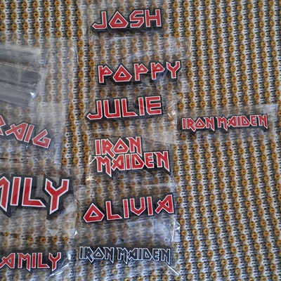 Custom Name Iron Maiden Font 3D Print - Etsy