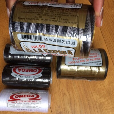 Omega Nylon 2 Crochet Nylon Thread Various Colors to Choose - Etsy
