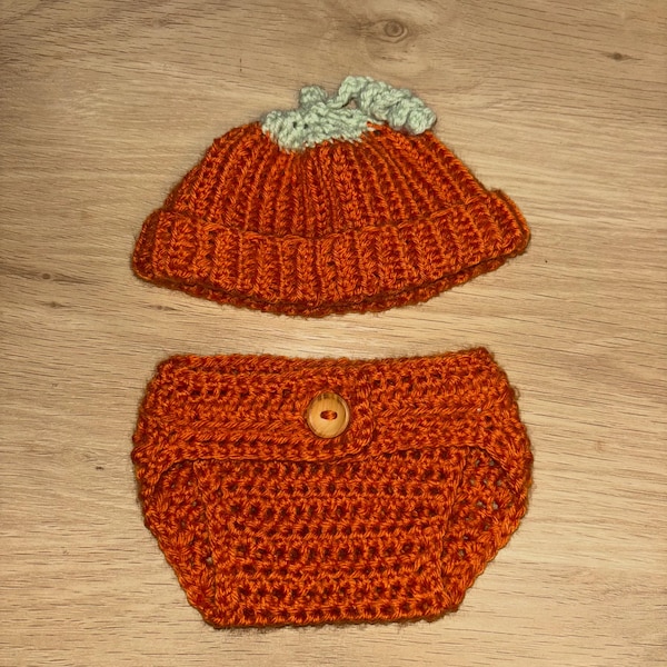 CROCHET PATTERN Baby Pumpkin Outfit, Crochet Pumpkin Costume, Pattern ...