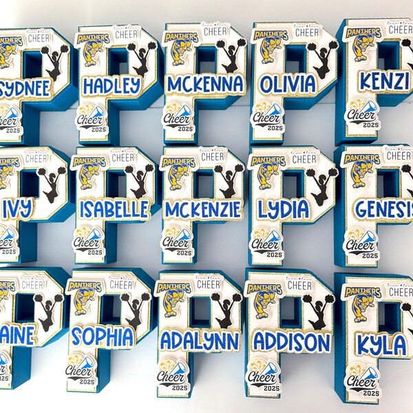 Cheer Team Gifts 3D Letter | Personalized Cheerleader Gift | Cheer ...