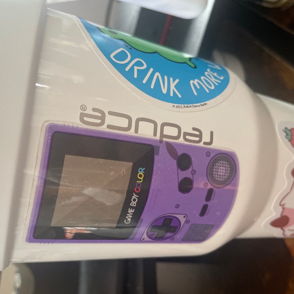 Purple Gameboy Sticker - Translucent Sticker - Retro Kids - Nintendo ...