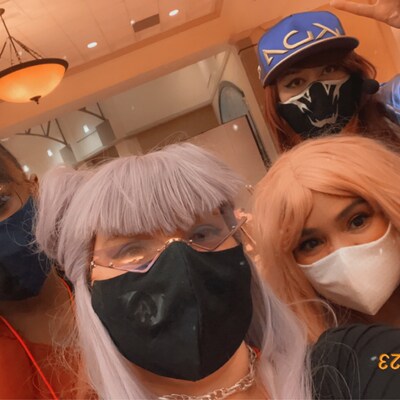 KDA Pop/stars Akali Grafitti HTV Face Mask made to Order - Etsy