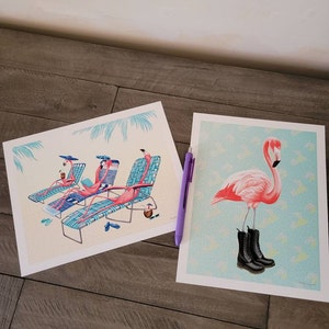 Alphabet Poster, Alphabet Print, Alphabet Artwork, Pink Flamingo ...