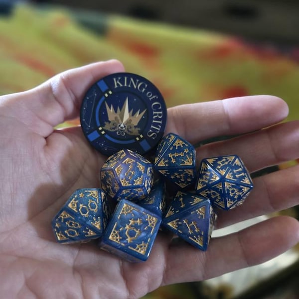 Guiding Stars Exclusive 7 Dice Set | Unique Constellation Star Chart ...