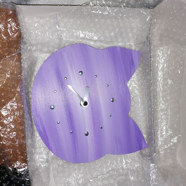 Pendulum Clock COSMO, Tail Moves Back and Forth, Wall Clock, Cat, Cat ...