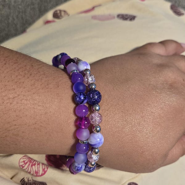 Happy by JIN Glass Bead Bracelets JIN Album Themed BTS Gifts ...