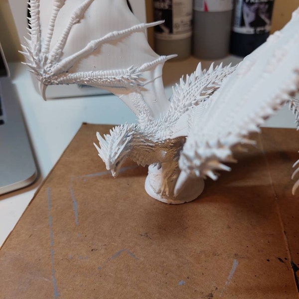 Godzilla Display Miniature, Gojira 3d Printed Resin Model for Tabletop ...