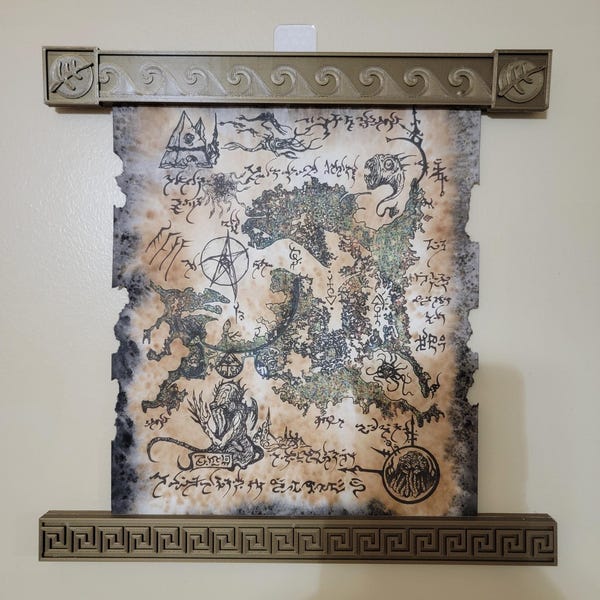 Cthulhu Larp SERPENT DEMON Necronomicon Page Scroll Magick Occult Witch ...