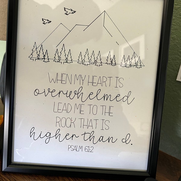 Ephesians 2:10, We Are God's Masterpiece, Bible Verse Vinyl Print ...