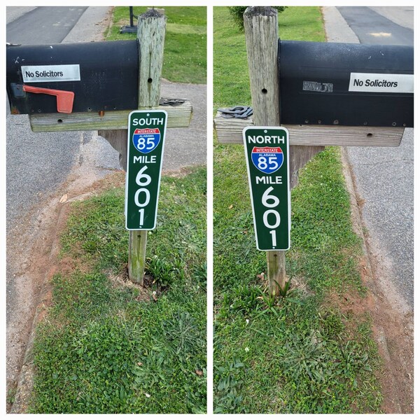 Highway Sign, Interstate Sign, Road Sign. Mile Marker, Street Sign ...