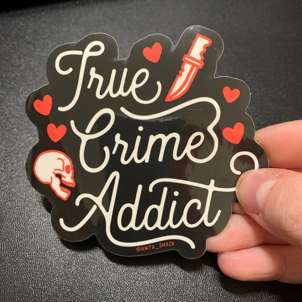 True Crime Addict Vinyl Stickers - Etsy