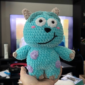 Mini Monster-keychain Version Crochet Pattern by Aquariwool Crochet ...