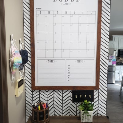 24 X 36 Boho Calendar, Family Calendar , Personalized Calendar ...