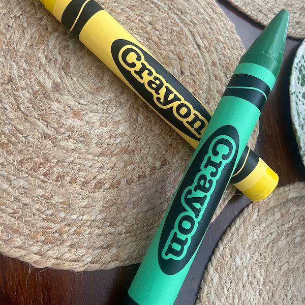 15" Large Crayon Prop, Party Decor, Jumbo Pretend Crayon, Giant ...