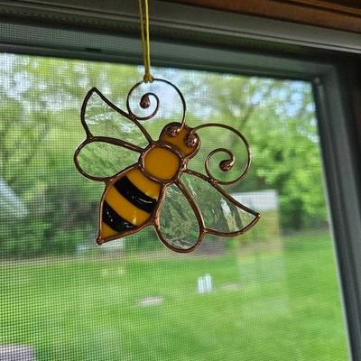 Stained Glass Beetle Bug Suncatcher Glass Home Decor Window - Etsy