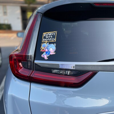 Starwars Baby Vader, Baby on Board Bumper Sticker, Adorable Darth Vader ...