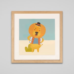 Animal Jazz Band Poster, Funny Animals Musicians PRINTABLE Artwork ...