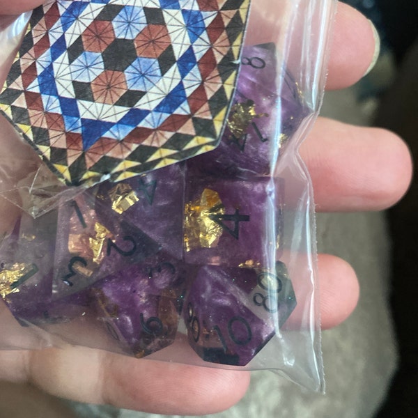 Zero-one hatsune Miku Inspired Dice Set for Dungeons and Dragons ...