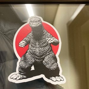 Godzilla Vinyl Sticker - Etsy