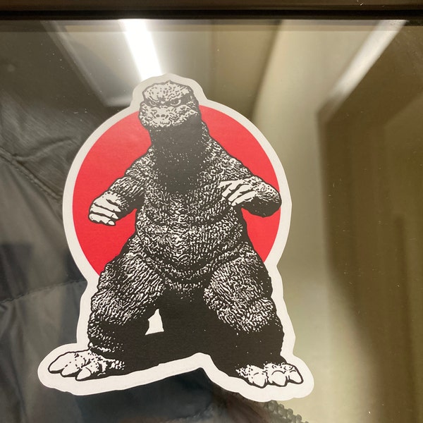 Godzilla Vinyl Sticker - Etsy