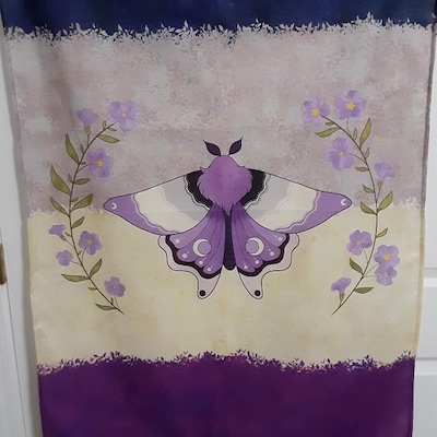 Cottagecore Aesthetic Asexual Pride Moth Flag Ace Flag Pride Flag - Etsy