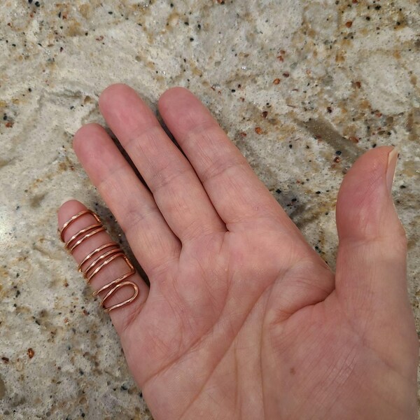 Arthritis Finger Splint Ring. Adjustable Lateral Deviation Brace Ring ...