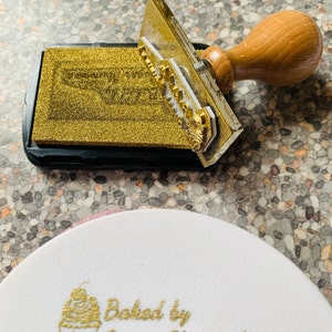 Personalised Baked by Stamp | Baking Stamp | Cupcake Stamp | Gift for ...