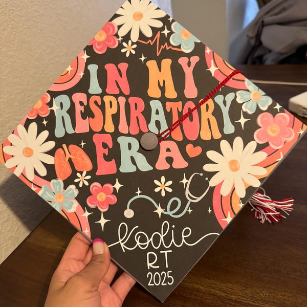 Respiratory Therapist Graduation Cap Topper - RT Graduation Cap ...