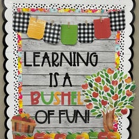 Apple Back to School Bulletin Board or Classroom Door Decor, Easy and ...