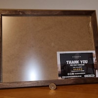 Solid Walnut Canvas Float Frame - Etsy UK