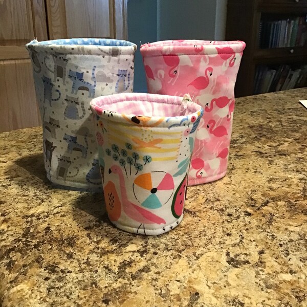 Cup Cozy SEWING PATTERN PDF, Cold Drink Sleeve, Starbucks Coffee Cozy ...