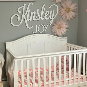 Custom Wood Baby Name Sign Letter Wall Art Kids Room Art Wall Art for ...