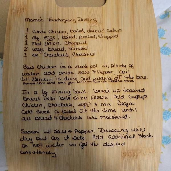 Recipe Magnet Handwritten Engraved Recipes, 5x7 Size - Etsy