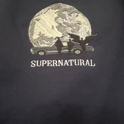 Castiel's Handprint Dean Supernatural Embroidered Crewneck Sweatshirt ...