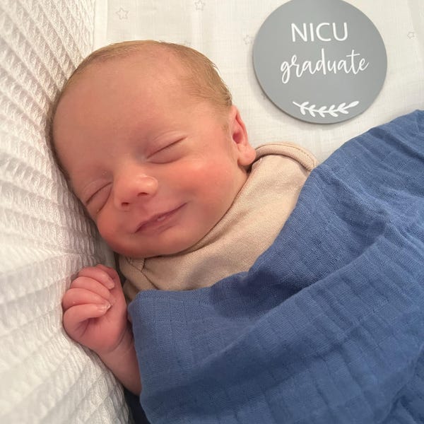 NICU Graduate Sign, NICU Photo Prop, Premature Baby Gift, Coming Home ...