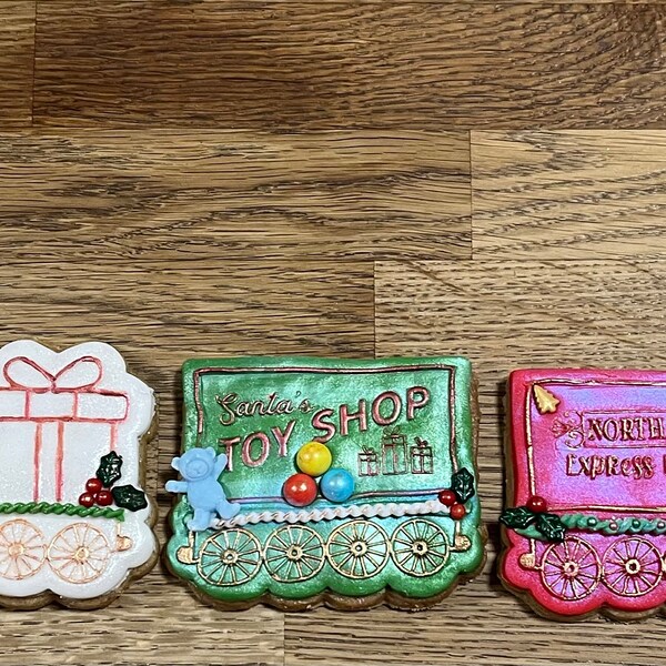 Santas Toy Train Embosser & Cutter Set | Festive Reverse Pop-up ...