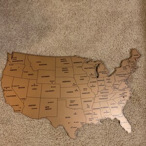 3D Metal World Map Metal Wall Map Housewarming Gift 3D UV | Etsy UK