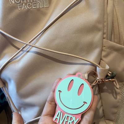 Neon Backpack Tags, Kids Keychains, Personalized Keychain, Acrylic ...