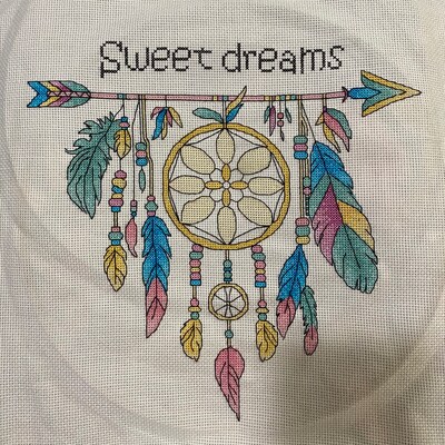 Sweet Dreams Cross Stitch Pattern Boho Dreamcatcher Nursery - Etsy