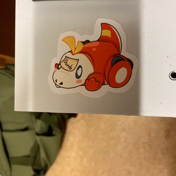 Fuecoco Dumb Vinyl Sticker - Etsy