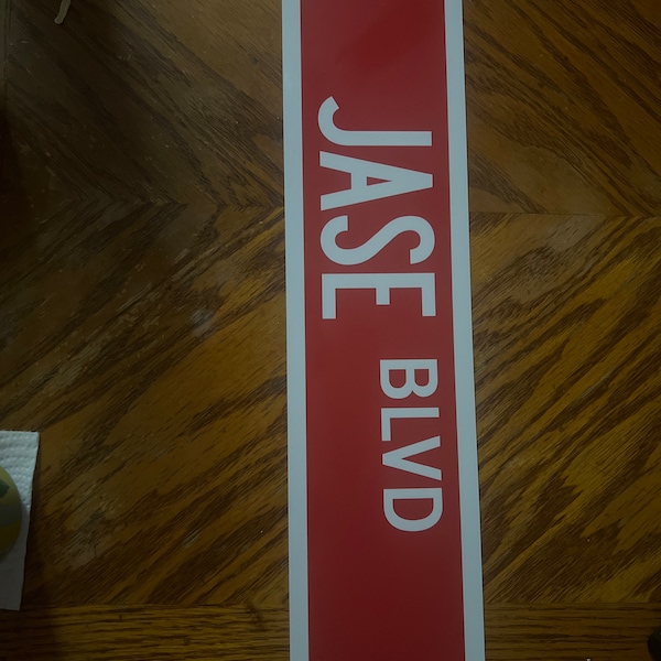 Custom Metal Street Sign, Custom Your Text Street Road, 4" X 18 ...