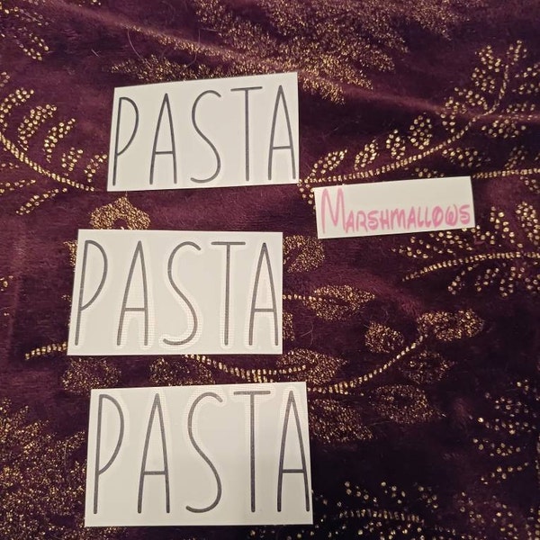 Pantry Labels, Flour and Sugar, Canister Labels, Custom Decal, Home ...