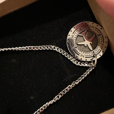 Aircraft Cabin Crew Necklace Flight Attendant Pendant Airplane Heading ...