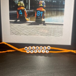 Formula 1 Driver Initials and Number Bracelet, Him Her F1 Gift, Norris ...