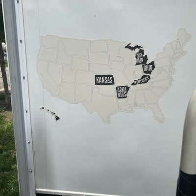 USA Decal Sticker Travel Map for Rv's and Campers - Etsy